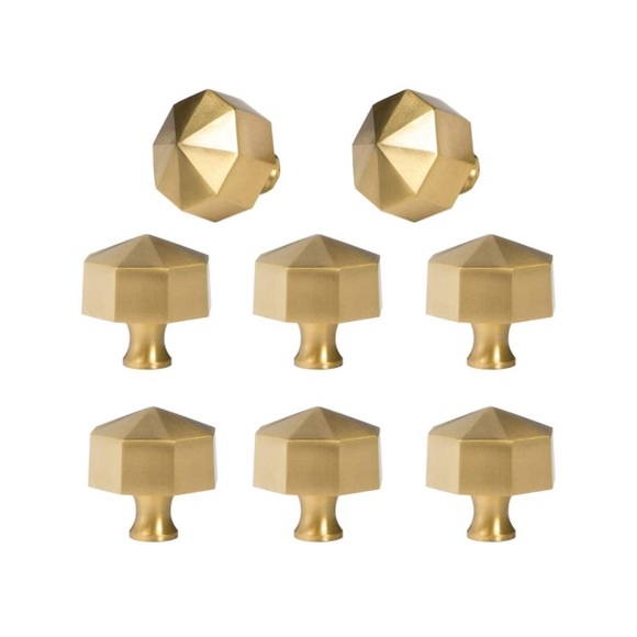 Accessories | 8pcs Beautiful Brushed Gold Kitchen Cabinet Knobs | Poshmark